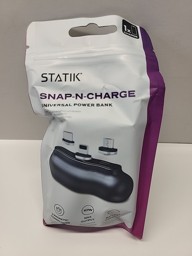Statik Snap-N-Charge Universal Portable Power Bank 3200mAh with 3 ...