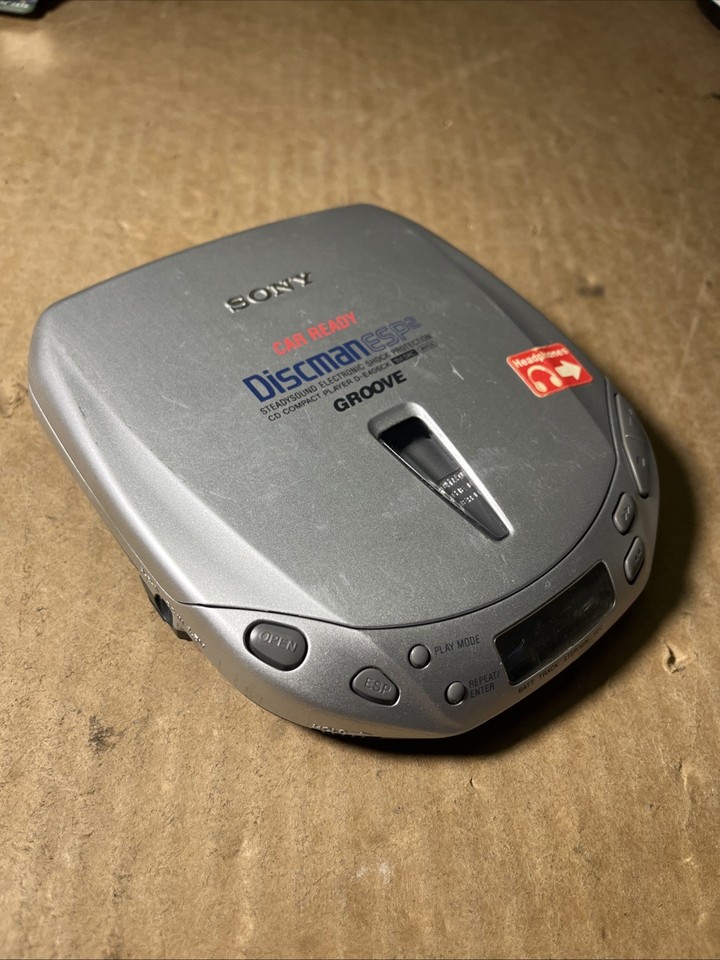 SONY CAR READY DISCMAN ESP2 GROOVE D-E406CK PORTABLE CD PLAYER | eBay