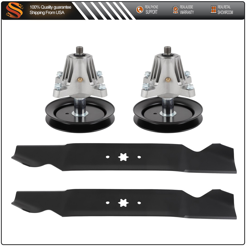 46" DECK BLADE SPINDLE KIT COMBO SET FITS CUB CADET RZT-L46 RZT-S46 ...