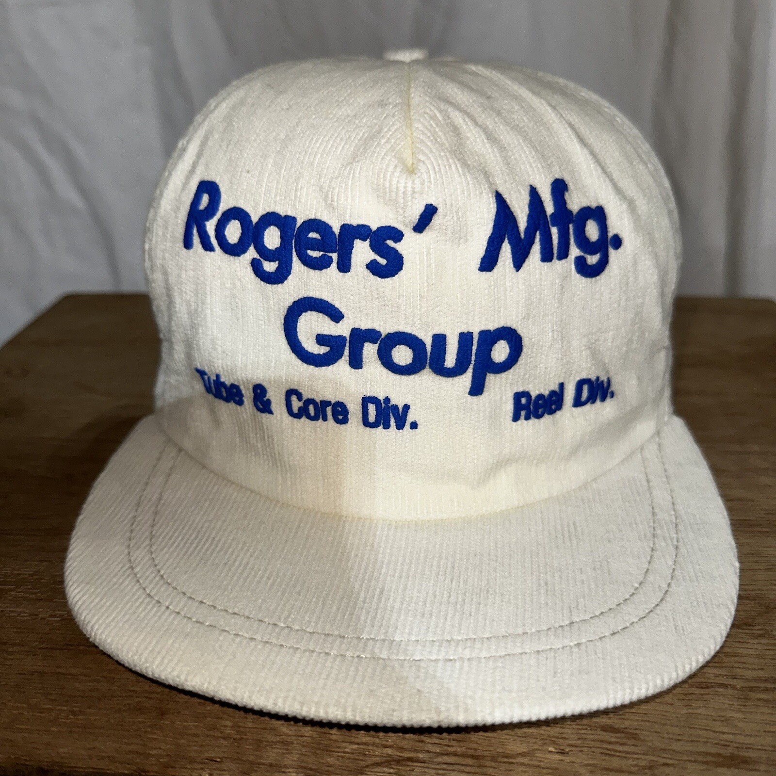 Roger’s Mfg. Group “Tube & Core Div./Reel Div.” SnapBack Corduroy Hat ...