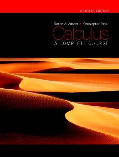 Calculus: A Complete Course, Seventh Edition (7th Edition) - Hardcover ...