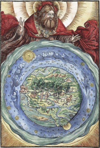1534 Flat Earth Creation Map - Geocentric Universe - Overture to the ...