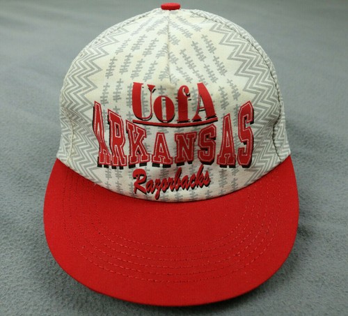Vintage UofA University Arkansas Razorbacks Hat Snapback Made In USA | eBay