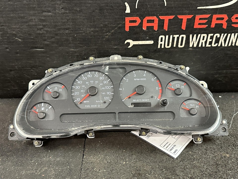 99-00 FORD MUSTANG SPEEDOMETER INSTRUMENT DASH GAUGE CLUSTER ID ...