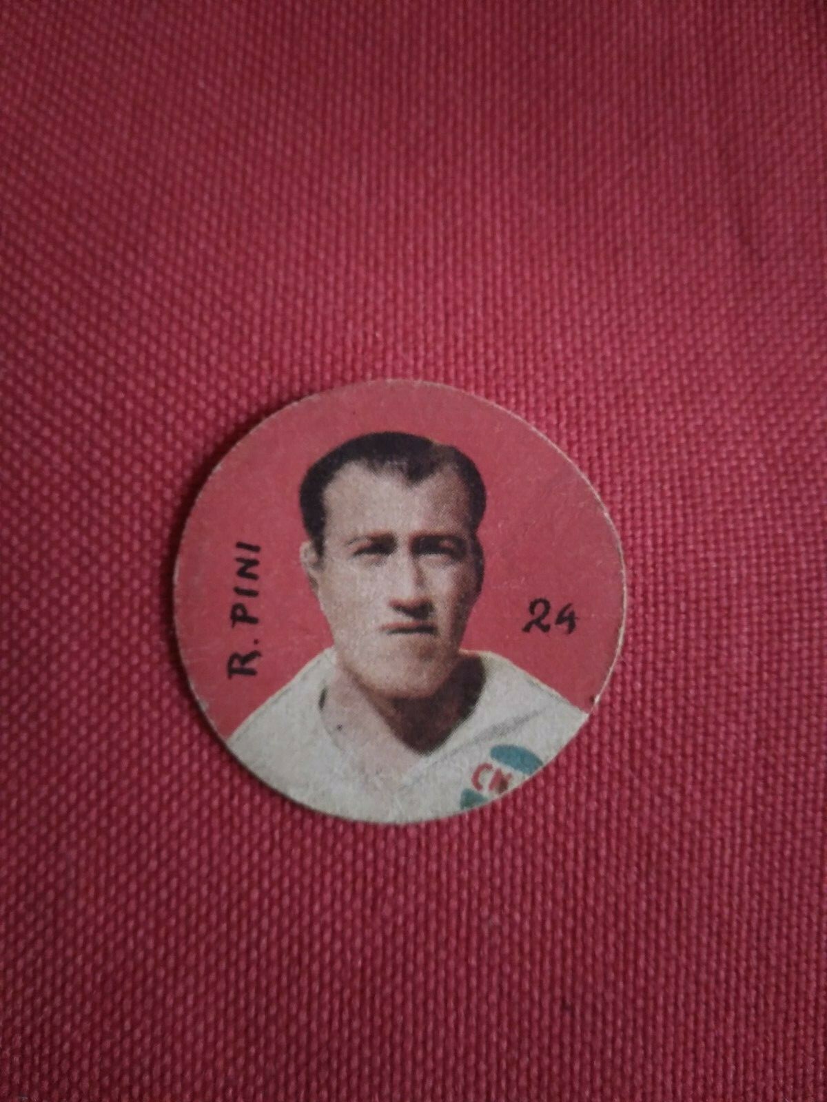 Collectible round card of world champion Rodolfo Pini | eBay