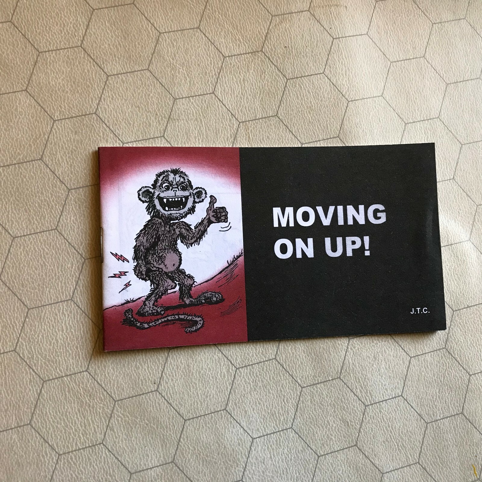 Vintage JACK CHICK Tract COMIC J.T.C. MOVING ON UP! monkeys evolution ...