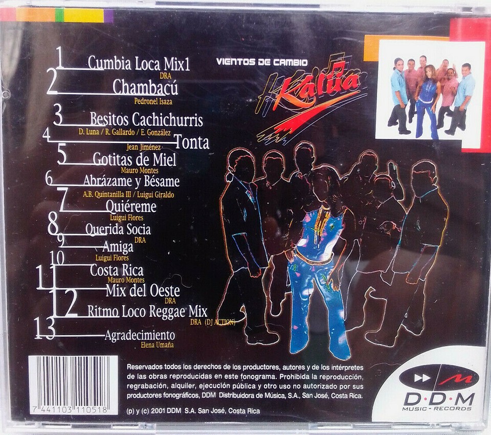 Vientos De Cambio By Kalua CD Latin Music Costa Rica Import 2001 | eBay