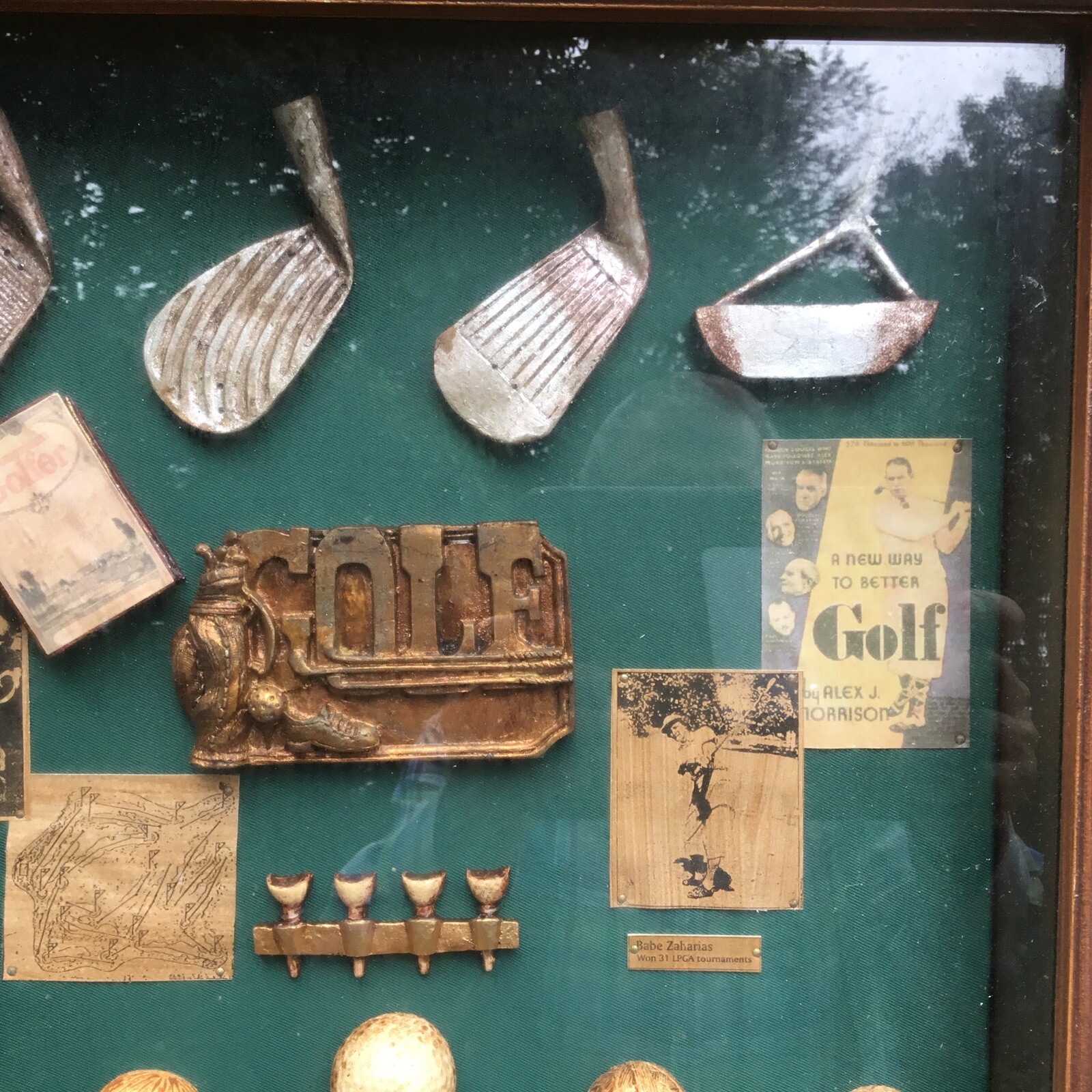 Golf shadow box GOLF BALL & IRON HISTORY 3D SHADOW BOX DISPLAY | eBay