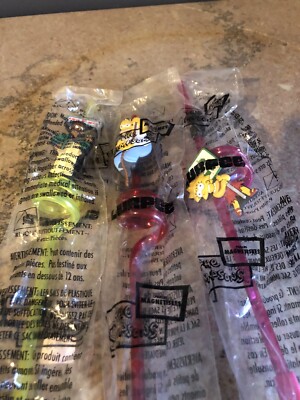 Simpsons Movie Squishee Slurpee Straws Homer, Lisa, Apu Sealed New ...