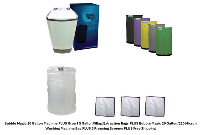 Bubble Magic 20 Gallon Washing Machine 9 Piece COMPLETE Pollen ...