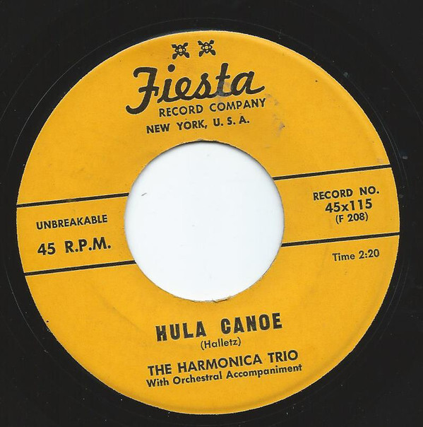 The Harmonica Trio - The Day The Rains Came 0 7" Fiesta Record Company ...