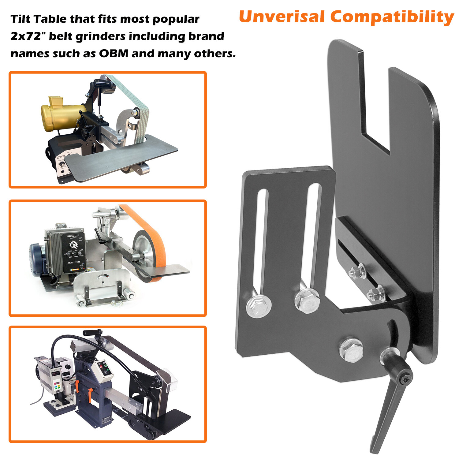 Belt Grinder Tilt Table Fits Most Popular 2x72" Knife Grinders for ...