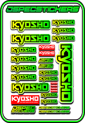 KYOSHO RC RACING CUSTOM STICKERS A5 MINI Z 1/8 BUGGY CAR 1/10 DRONE ...