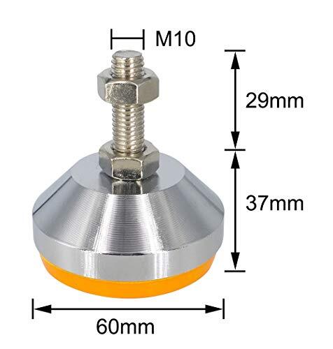 Machine Leveling Feet Heavy Duty M10 Thread Adjustable Leg Leveler for ...