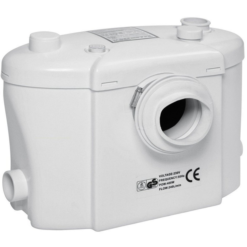 Homac Macerator Pump H400 Best Saniflo Alternative 3 or 4 Inlets Very ...