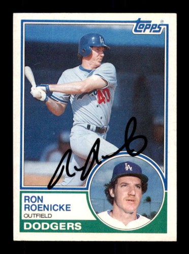 1983 Topps #113 Ron Roenicke AUTOGRAPHED!!! Dodgers 235964 | eBay