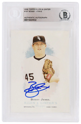 Bobby Jenks Signed White Sox 2006 Allen & Ginter Baseball Card #197 ...