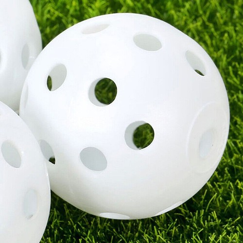 1-100X White Airflow Hollow Perforated Plastic JL Golf Practice Training Balls | eBay UK