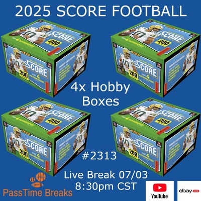 WASHINGTON COMMANDERS 2025 PANINI SCORE FOOTBALL - 4x Hobby Box LIVE ...