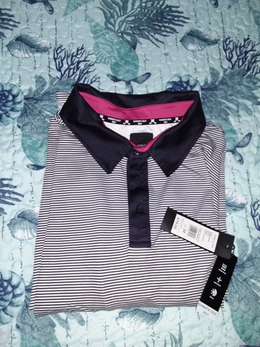 Kenneth Cole Men's 3X Golf Club Pattern Performance Polo Shirt UPF 50 ...