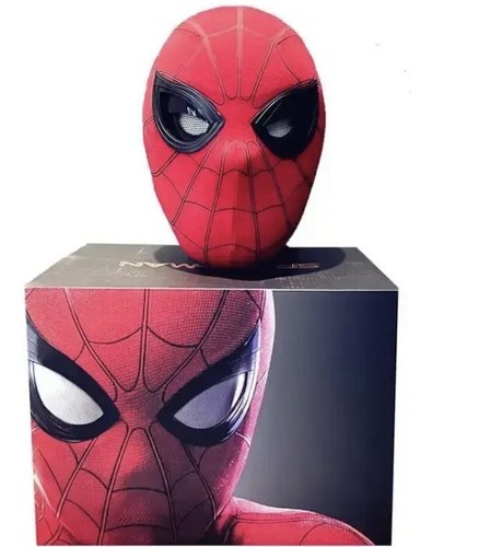 Spider-Man Mask Moving Arachnid Eyes Chin Control Eyes Helmet Masks ...