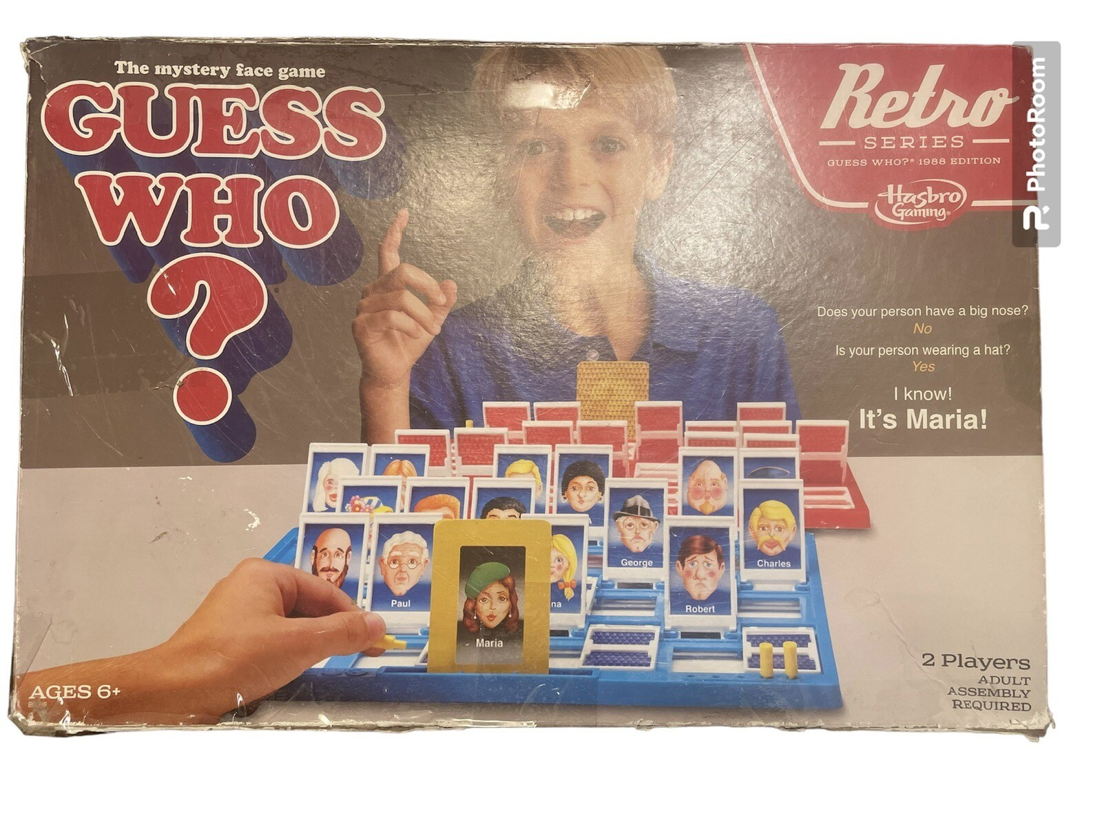 GUESS WHO? RETRO SERIES 1988 EDITION HASBRO GAMING 2015 Rare 100% ...
