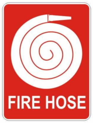 Fire Hose Red Sign Plastic Industrial Warehouse AS 1319-1994 Safety ...