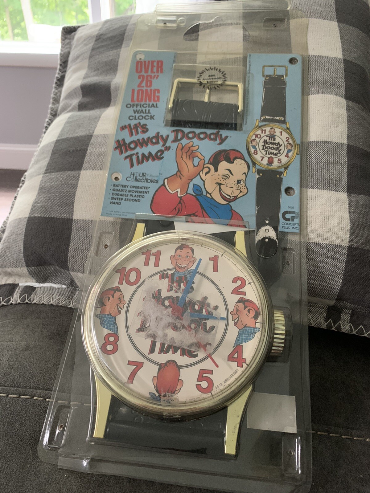 Howdy Doody Time Wristwatch Official Wall Clock 40th Anniversary 1987 ...
