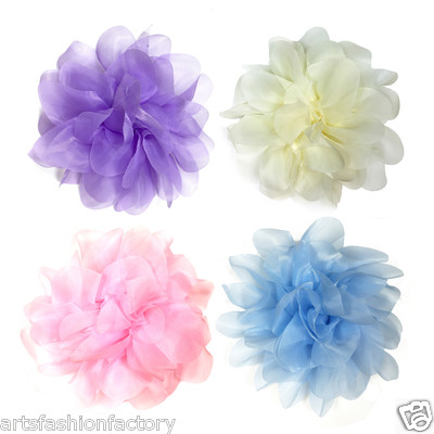 Soft Silk Flower Hair Clip and Pin Girls Headband Silk Hair Flowers ...