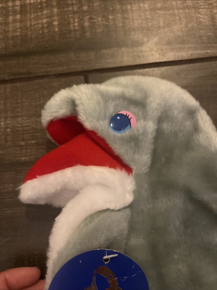 Vintage 1989 Sea World Dolphin Plush Stuffed Animal Hand Puppet | eBay