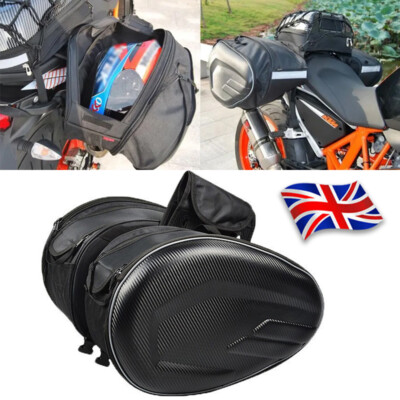 1 Pair Universal Motorcycle Pannier Side Bags Luggage Saddle Bag with ...