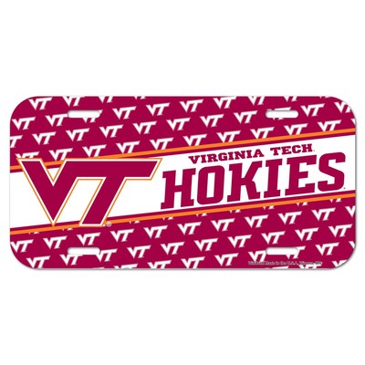 VIRGINIA TECH HOKIES 6"x12" OFFICIAL LOGO LICENSE PLATE CAR BRAND NEW ...
