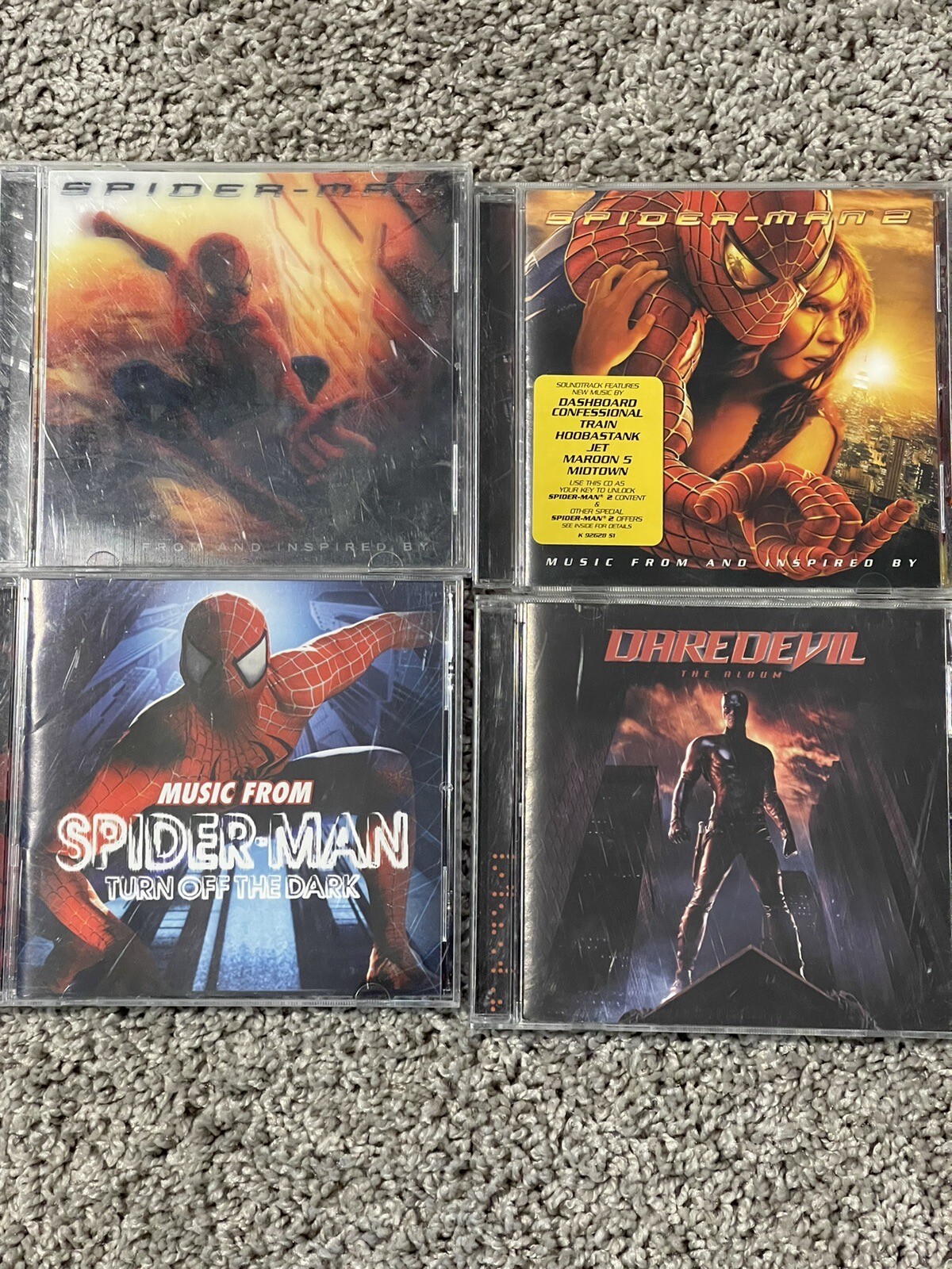 Spider-Man Soundtrack w/ 3D Lenticular Cover 4 CD Marvel Lot Daredevil ...