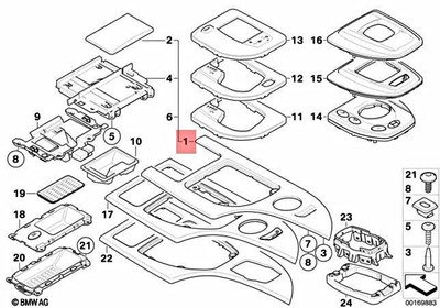 Genuine BMW E60 E61 520d 520i 520Li Decor Panel For Center Console ...