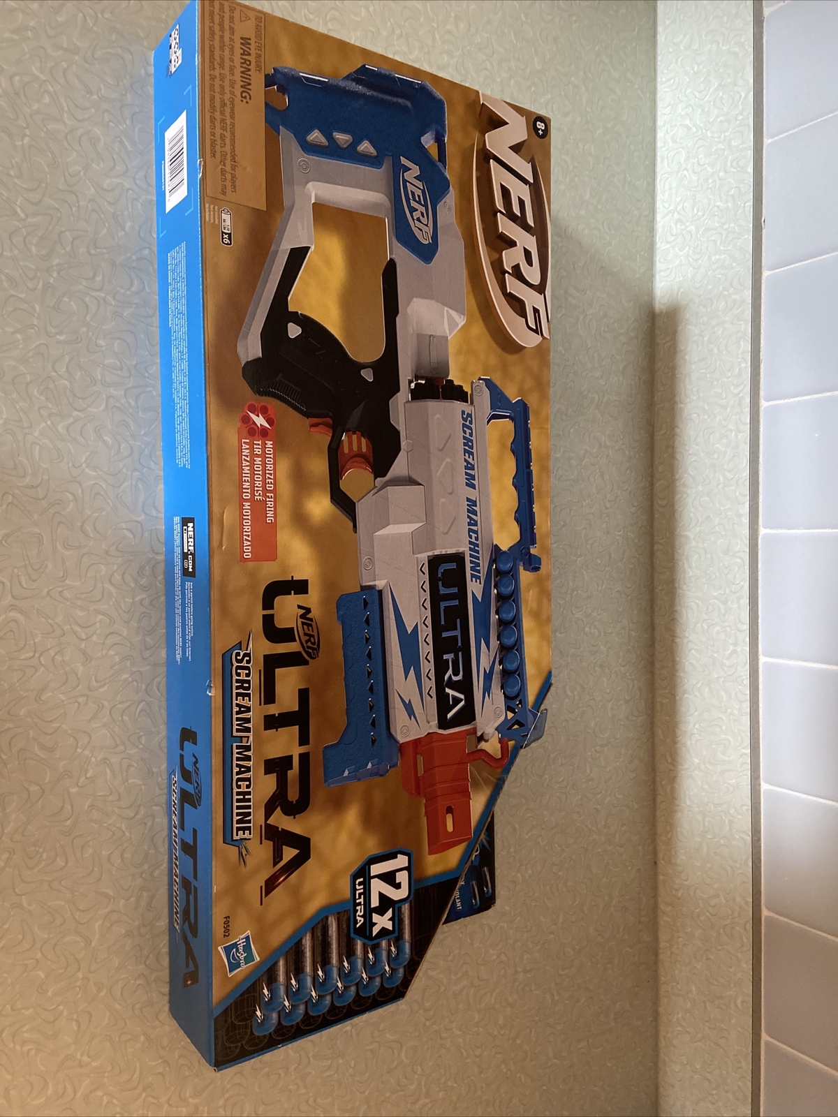 Nerf Ultra Scream Machine Motorized Blaster w/ 12 Ultra Sonic Screamers ...