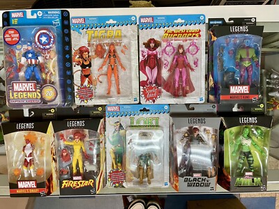 Marvel Legends Cap America Firestar Kang She Hulk Tigra Loki Scarlet ...