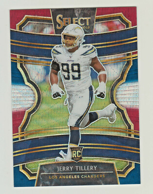 2019 Panini Select TRI COLOR PRIZM REFRACTOR #84 JERRY TILLERY RC ...