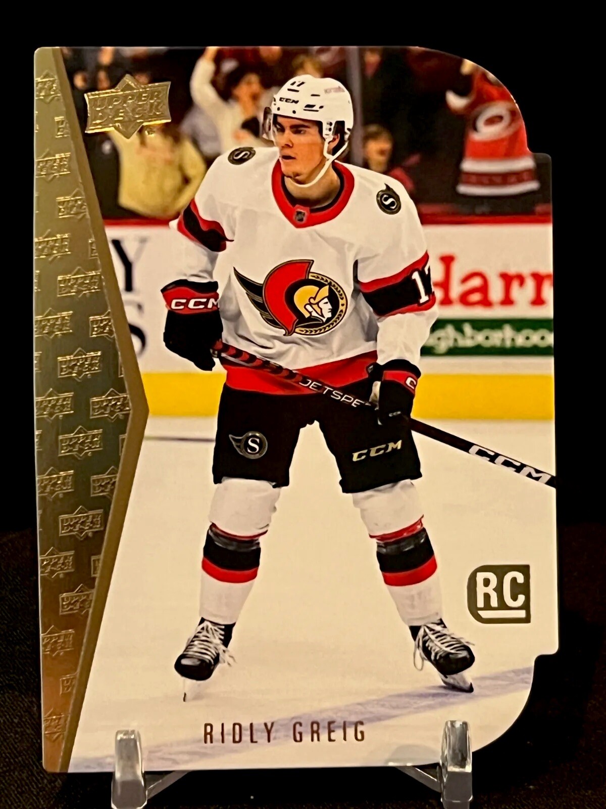 2023-24 Upper Deck Series 1 RC Ridly Greig Die Cut #RDT-5 Ottawa ...