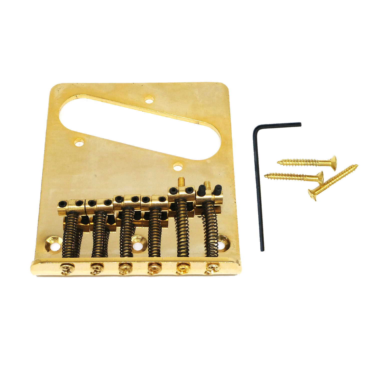 Electric Guitar Bridge Chrome Gold Black 6-Saddle Top Load for ...