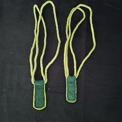 Girl Scouts Gold Leader's Uniform Cord Shoulder Epaulets *vintage* | eBay
