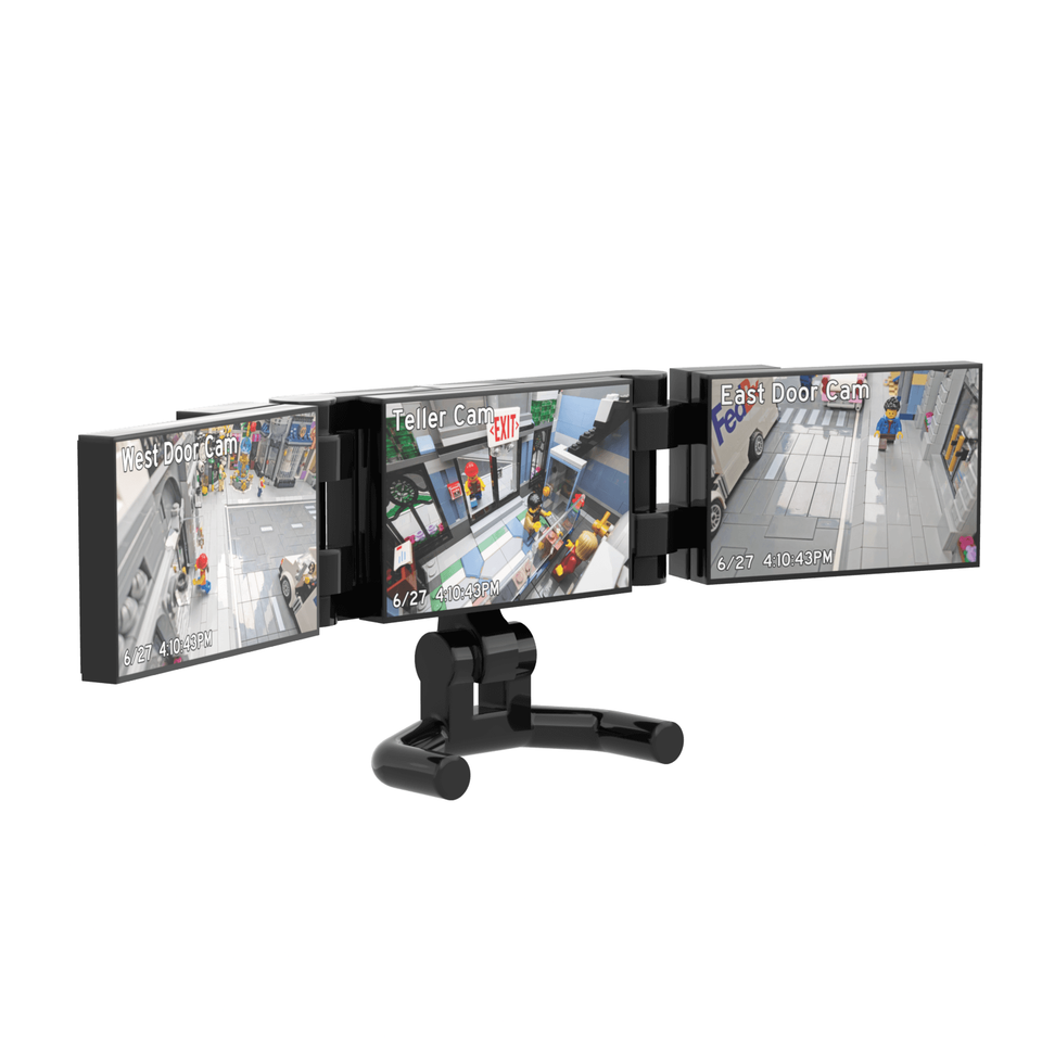 Security Monitors Custom Set - Custom Printed - Brick City - Minifig ...