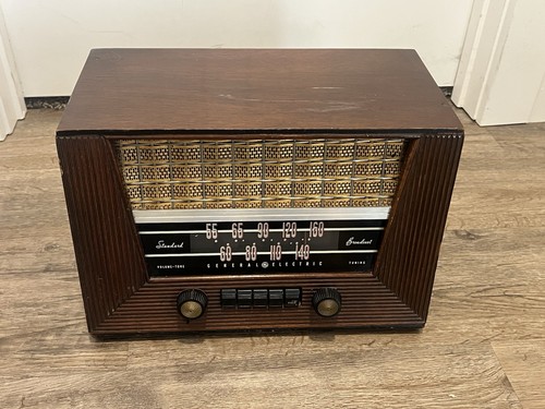 Vintage General Electric Tube AM Radio Wood model GE 321 | eBay