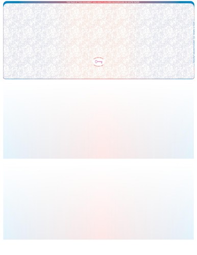 Blank High Security Top Computer Checks, 250 Blue/Red Checks | eBay