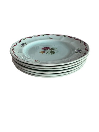 ADAMS CALYX WARE ENGLISH IRONSTONE ALLEGRO PATTERN BREAD PLATES SET OF ...