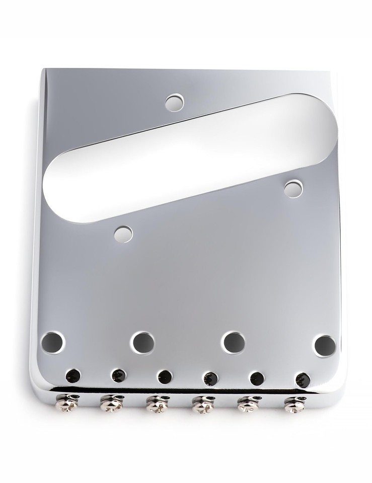 Metallor Vintage Guitar Bridge 6 Saddles String Through Body Bridge ...