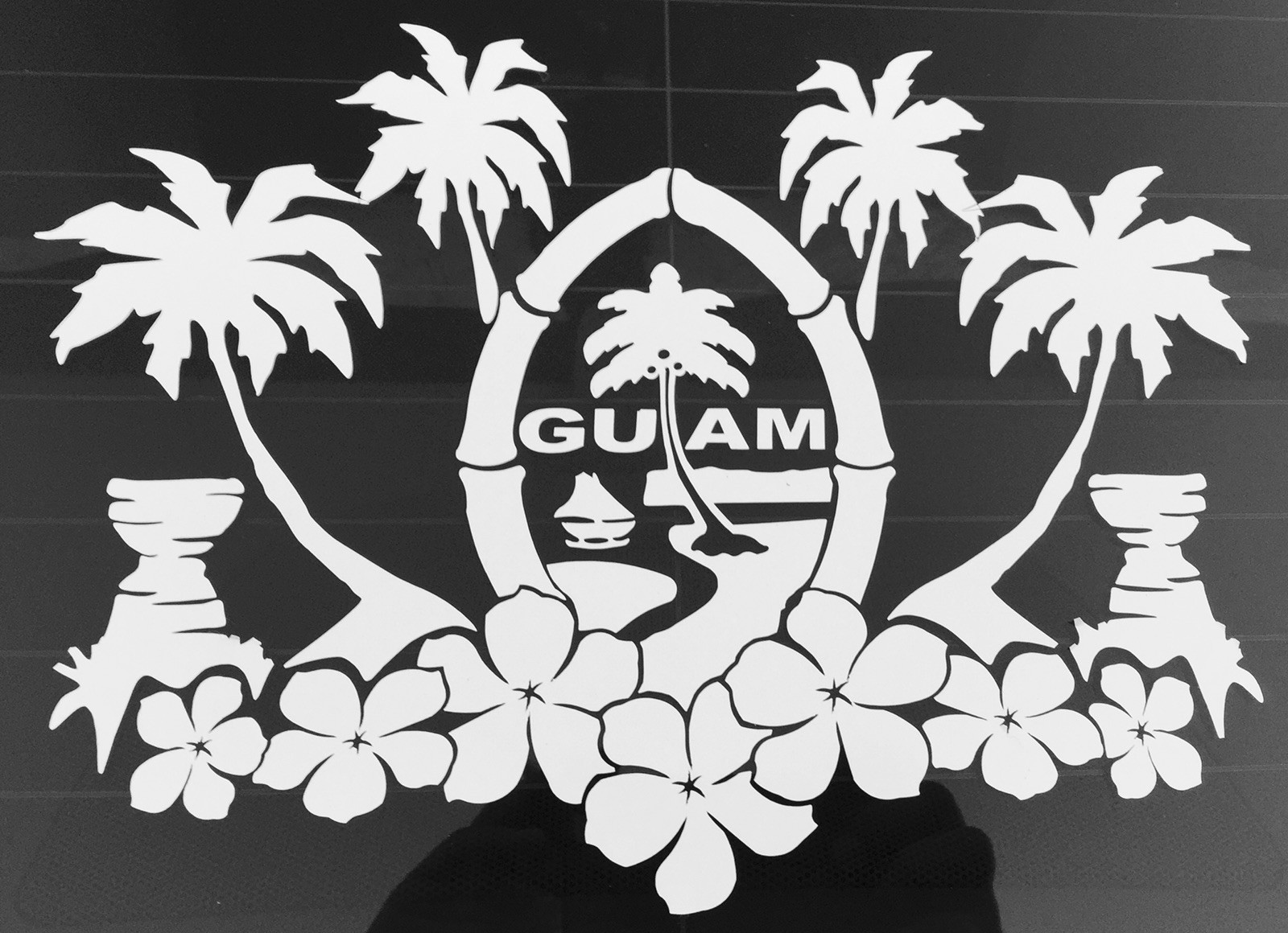 Guam Island Seal - Chamorro Chamoru Native - Vinyl Die-Cut Decal ...