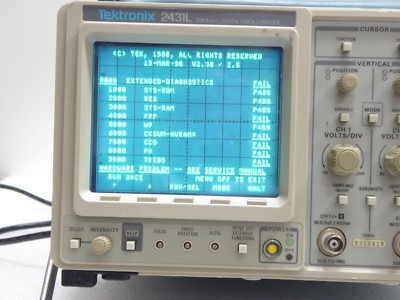 TEKTRONIX 2431L OSCILLOSCOPE 250 MS/s DIGITAL OSCILLOSCOPE PARTS SALE ...