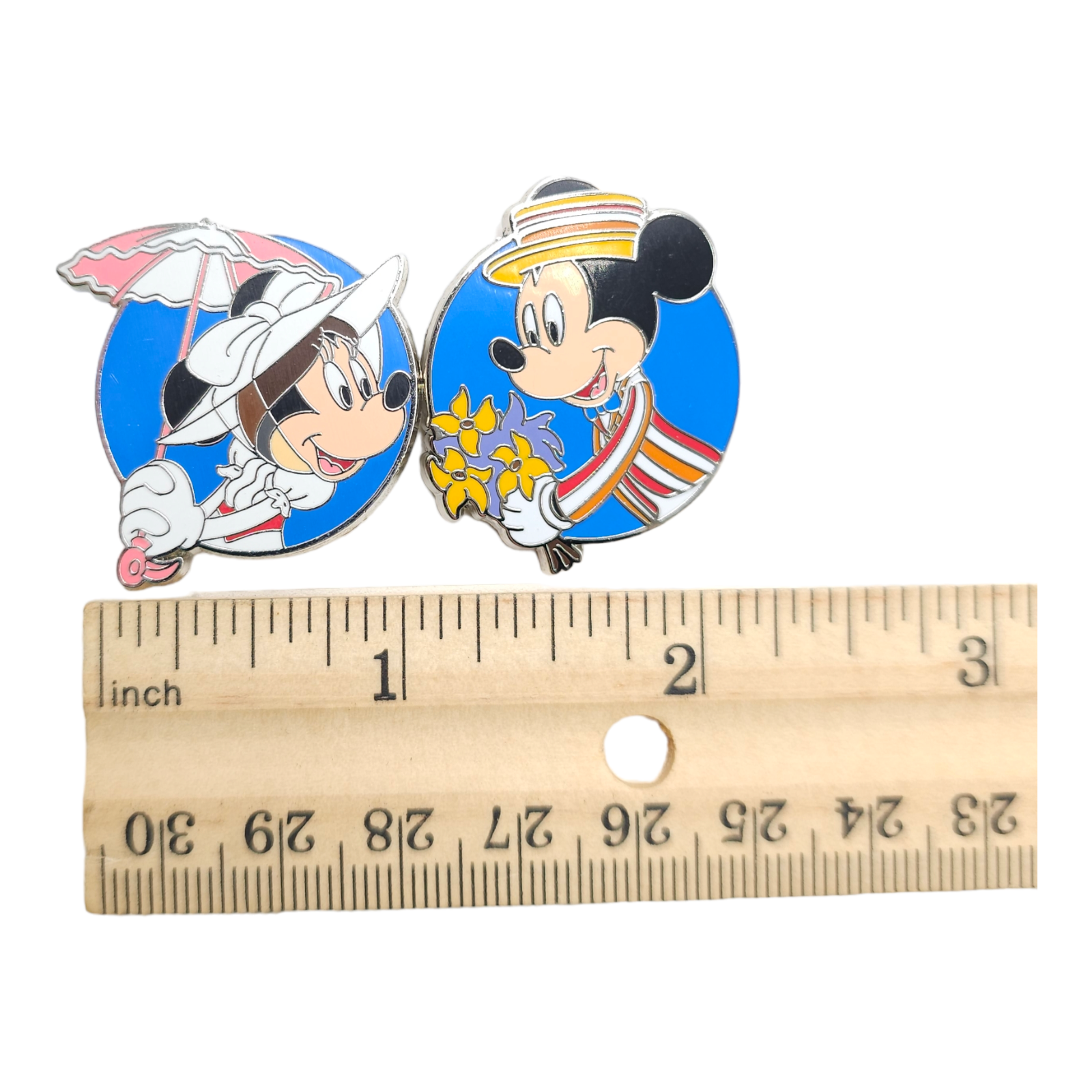 Disney WDW DLR Mickey & Minnie as Mary Poppins and Bert 2 Pin Set for ...