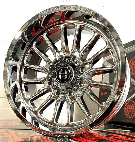 4x 20X10 Hardcore HC24 Wheels Chrome 8x6.5 Dodge Chevy GMC 8x165.1 | eBay