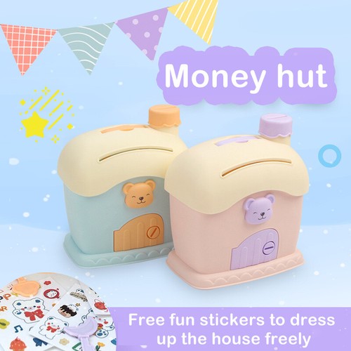 Children's Girl's Heart-Proof Cute Little Bear Piggy Bank Toy Creative ...